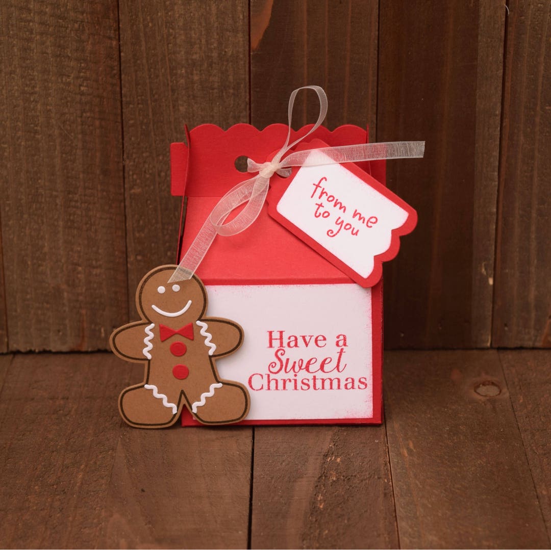 Christmas Party Favors, Gingerbread Treat Box, Christmas Treat Box ...