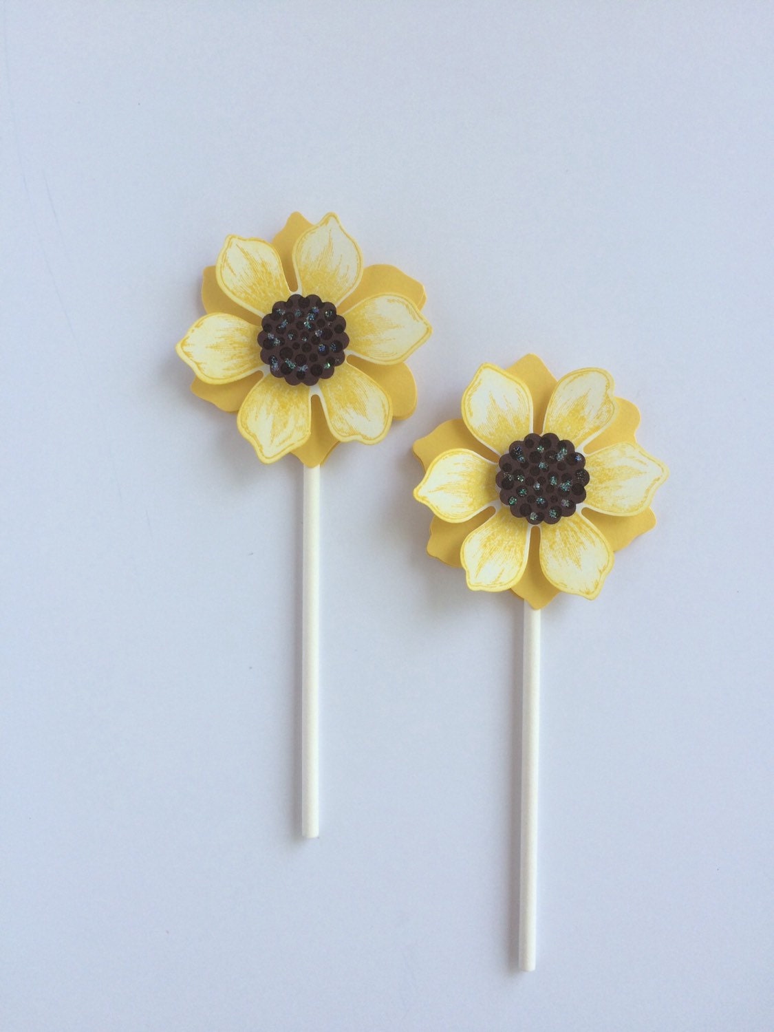 Sunflower Cupcake Toppers, Sunflower Birthday Cupcakes, Sunflower ...