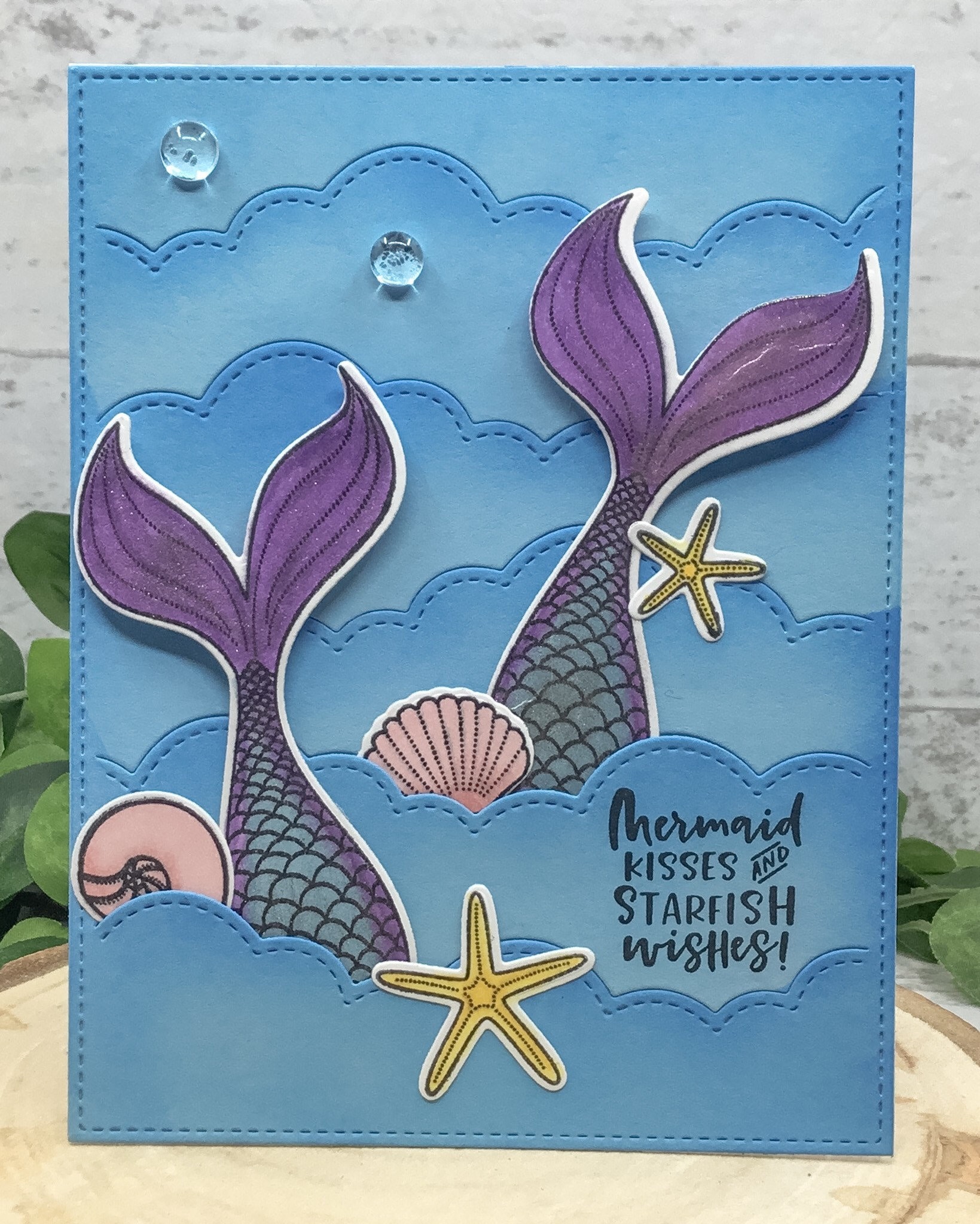 Mermaid Birthday Card Happy Birthday Card Card for Her | Etsy