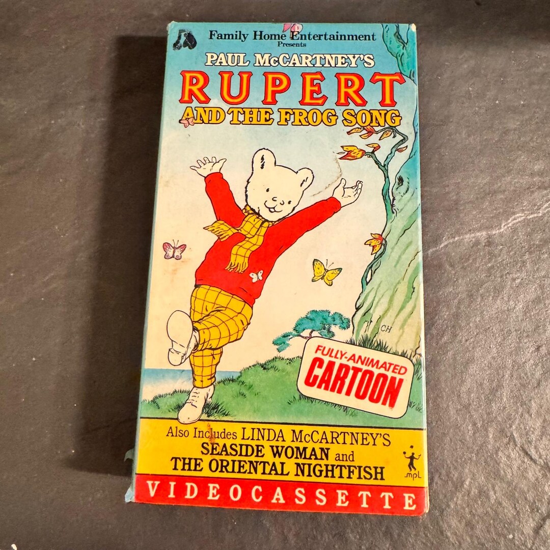 Paul Mccartneys Rupert and the Frog Song VHS Video Cassette ...