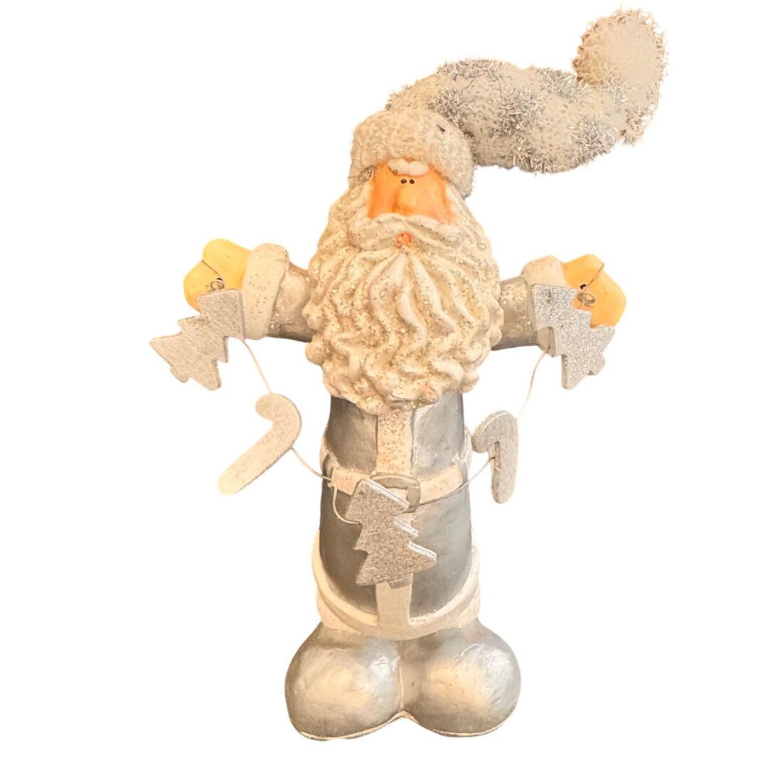 Charming Santa Claus Figurine Christmas Holiday Decor Tabletop Display ...
