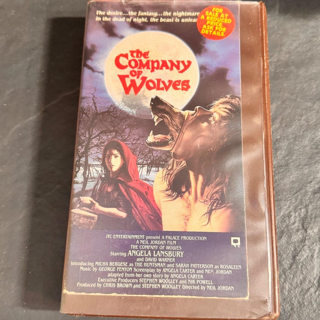 The Company of Wolves VHS Tape 1984 Horror Movie Angela Lansbury Neil ...