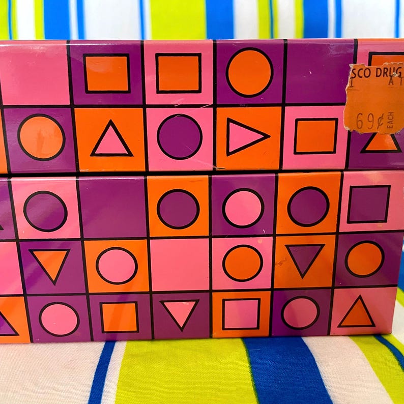 Vintage 60's/70's Metal File Box Recipe Storage Desk Organizer Mod ...