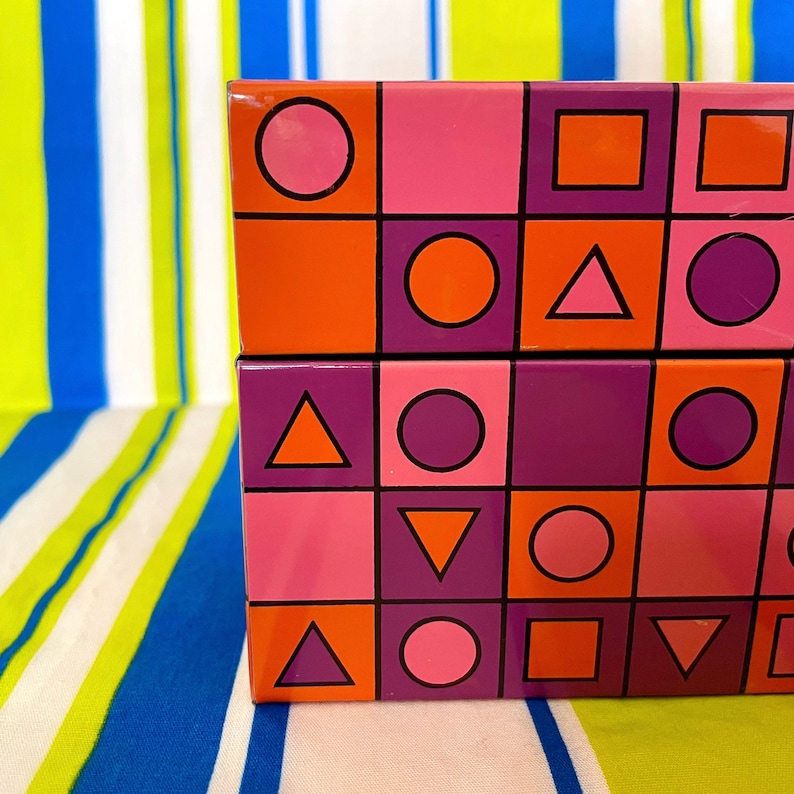 Vintage 60's/70's Metal File Box Recipe Storage Desk Organizer Mod ...