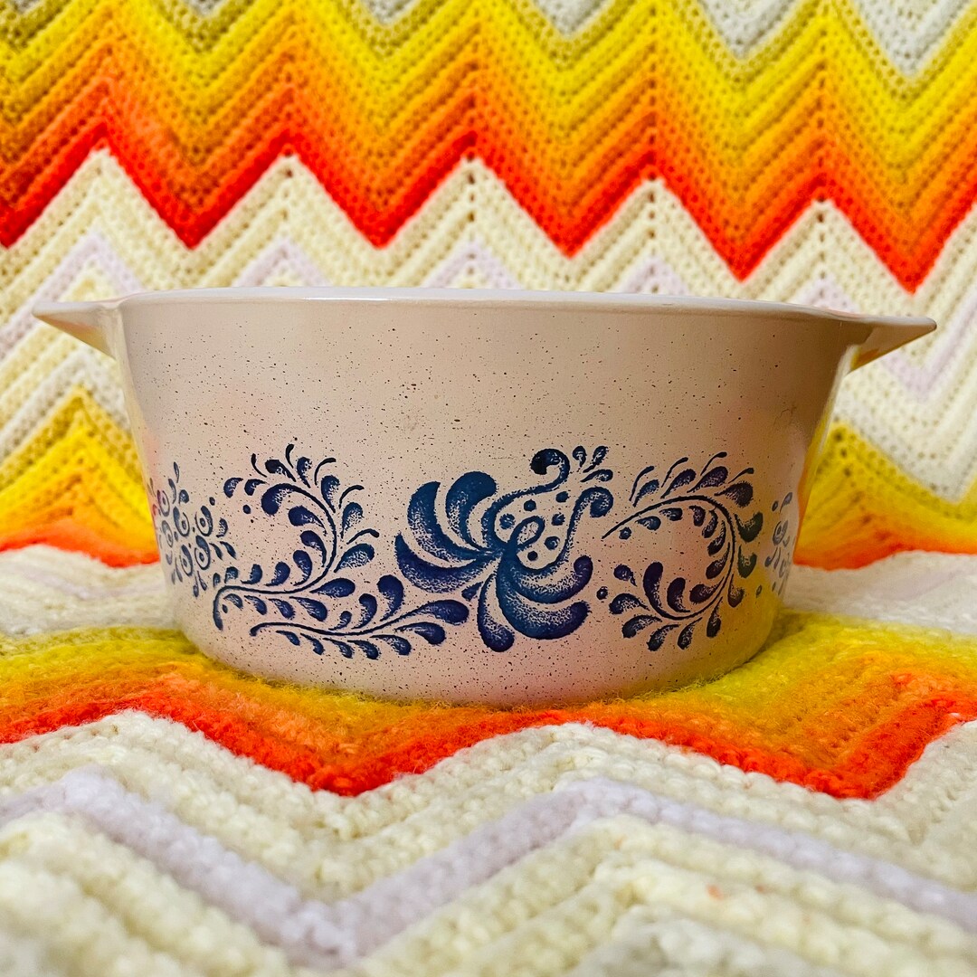 Vintage 70s Pyrex Cinderella Bowl: Homestead Floral, 1.5 Qt (no Lid) - Etsy