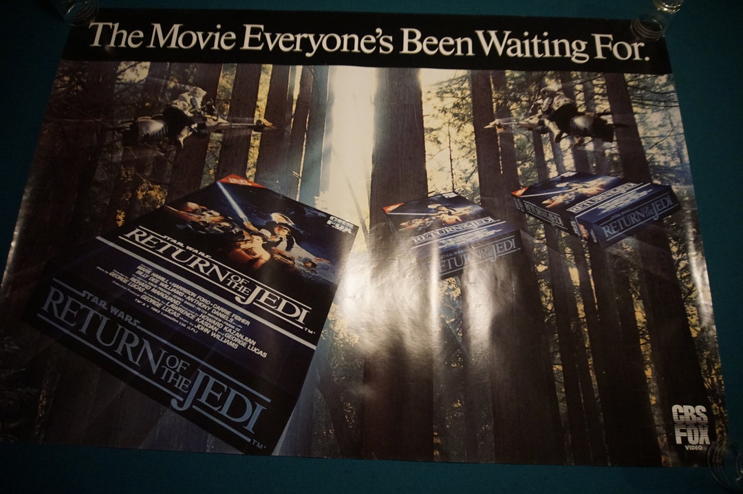 Star Wars Return of the Jedi Poster Vintage 1980's Rolled Genuine ...