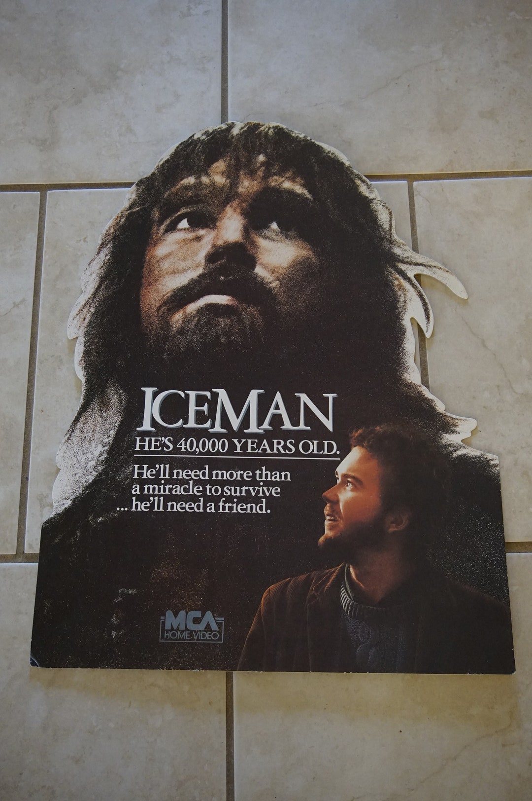 Iceman Timothy Hutton 1984 Movie Promo Card Video Standee 19 Inch - Etsy