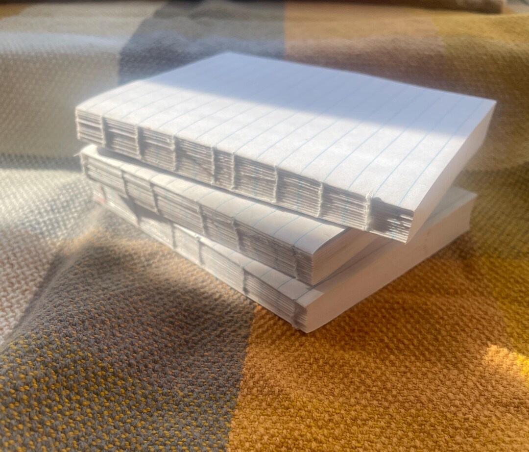 Lined Paper Block for Book Binding - Handmade Using Recycled Materials ...