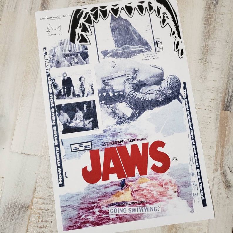 Jaws 11x17 Poster - Etsy