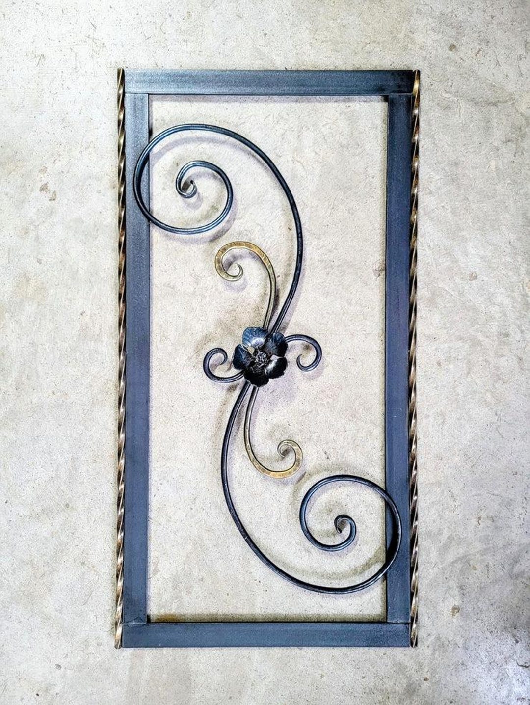 Hand-forged Iron Wall Artwork Original Design Metal Sculpture Wedding ...