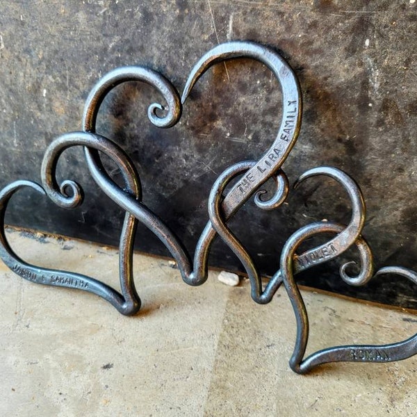 Hand Forged Heart - Etsy