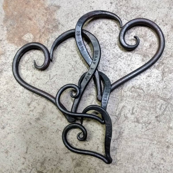 Hand Forged Heart - Etsy
