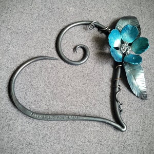 Forged Iron Heart Wall Artwork Personalized Metal Sculpture - Etsy