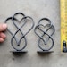 Infinity Iron Heart Sculpture - 6th or 11th Anniversary Forged Heart ...