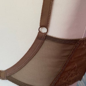 Vintage 1970s 1980s Coffee Brown Beige Lace Gossard Bra - Etsy