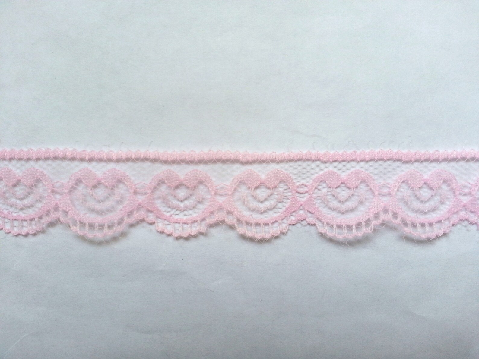 10 Yards of Pink Lace Trim/ 10 Yards of Pink Lace Ribbon | Etsy