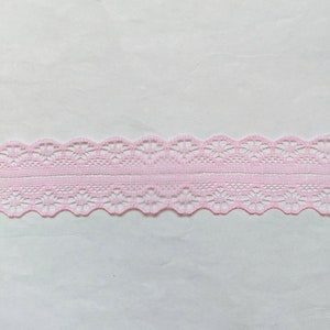 10 Yards of Light Pink Lace Trim/ Light Pink Lace Ribbon 1.1 2.8 Cm - Etsy