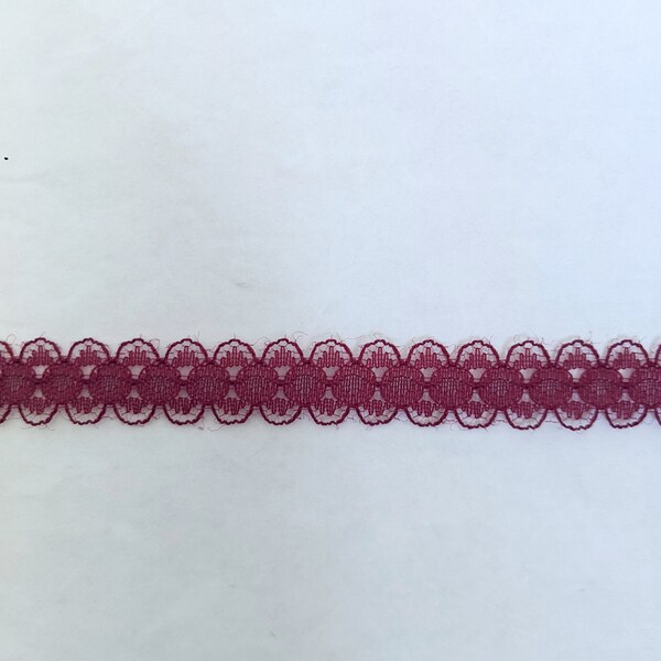 Red Lace Ribbon - Etsy