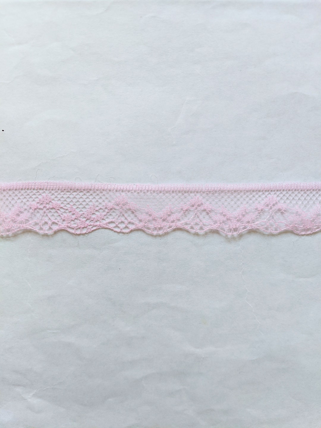 10 Yards of Light Pink Lace Ribbon/ Light Pink Lace Trim Approx. 0.7 ...