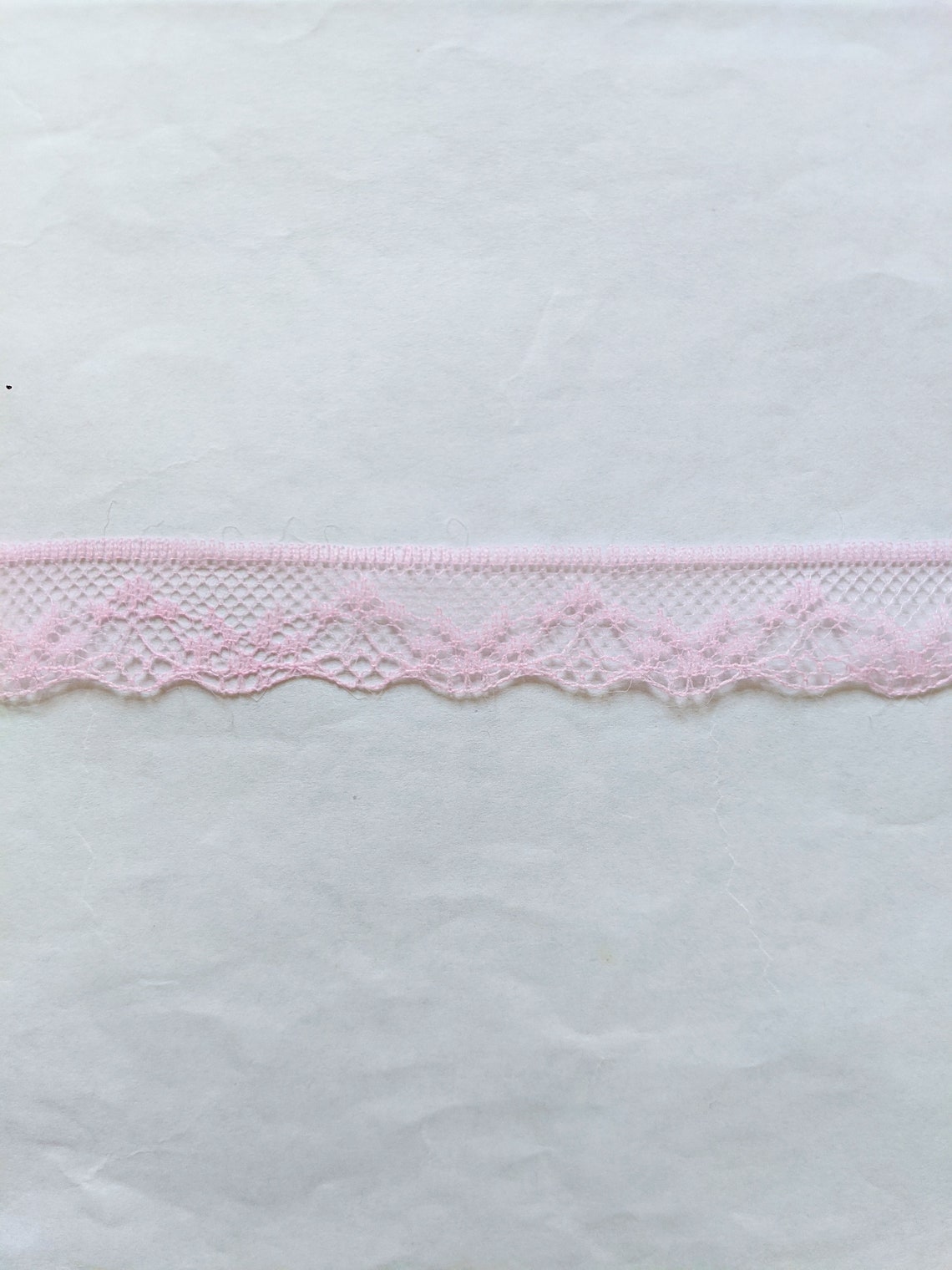 10 Yards of Light Pink Lace Ribbon/ Light Pink Lace Trim | Etsy