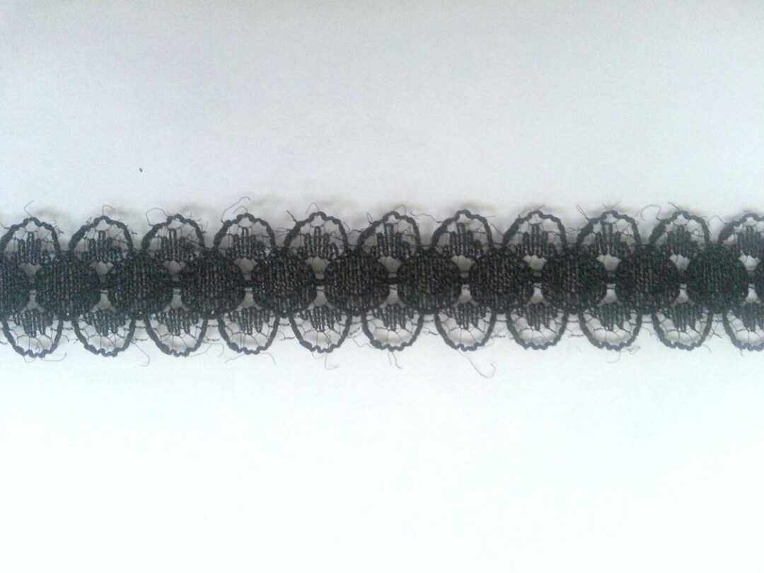 10 Yards of Black Lace Trim/ Lace Ribbon 0.55" (14 Mm) - Etsy