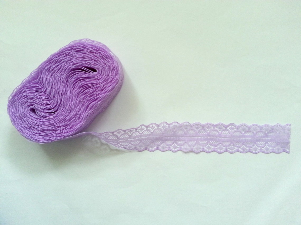 10 Yards of Purple Lace Ribbon/ Lavender Lace Trim/ Lavender - Etsy