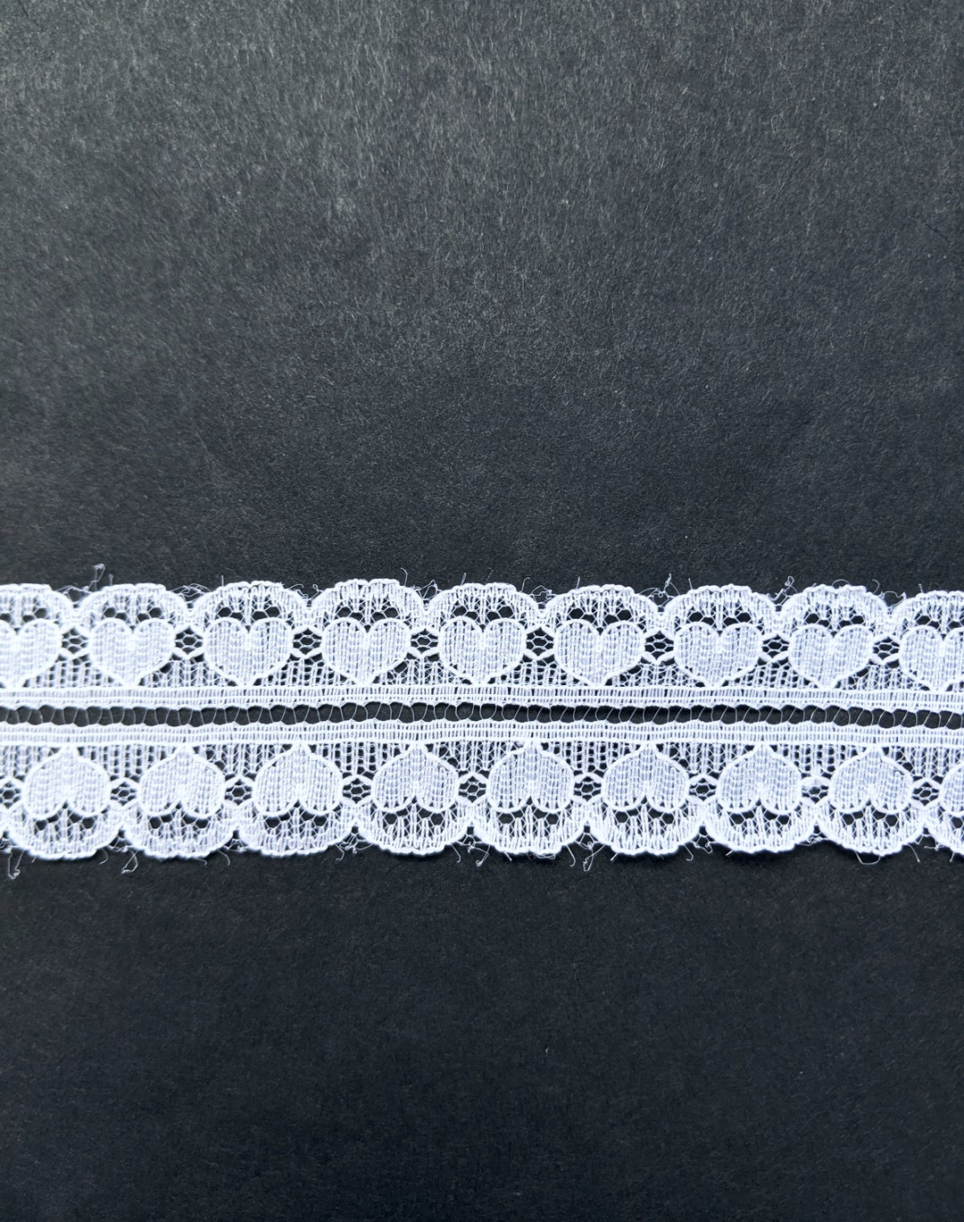 5 Yards of Heart White Lace Trim/ 5 Yards of Heart White Lace - Etsy