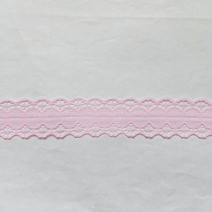 10 Yards of Light Pink Lace Trim/ Light Pink Lace Ribbon 1.1" (2.8 Cm ...