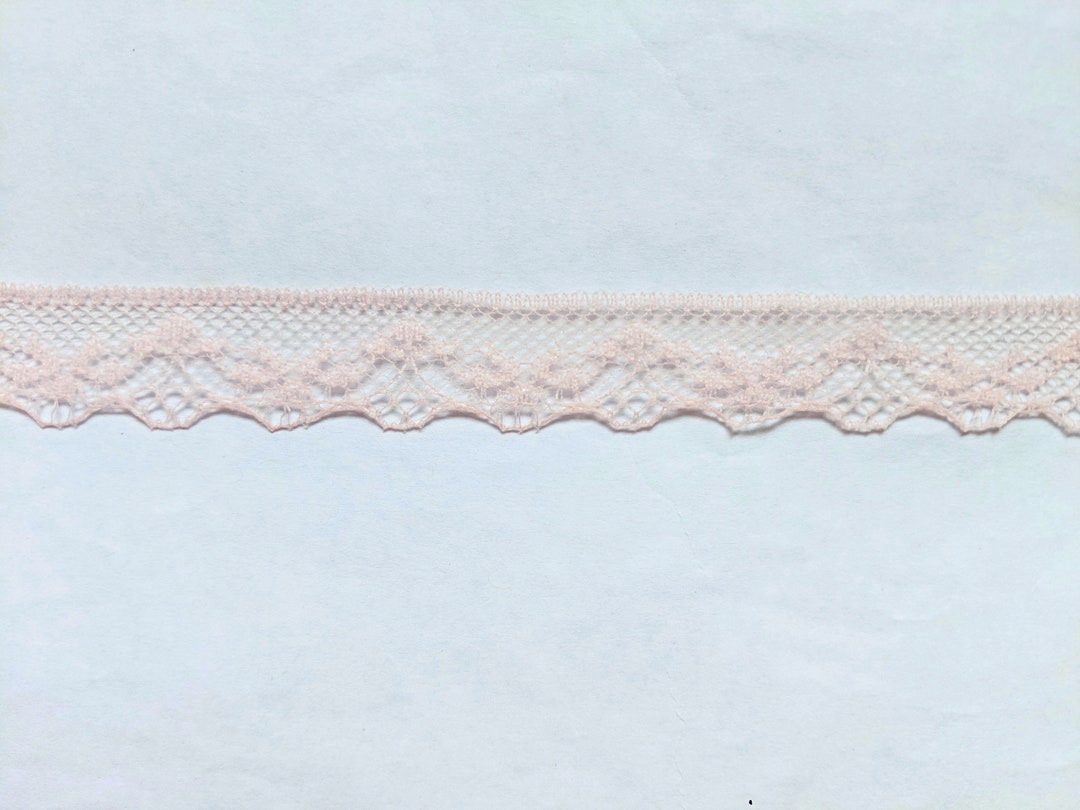 10 Yards of Peach Lace Ribbon/ Peach Lace Trim Approx. 0.7 1.8 Cm - Etsy