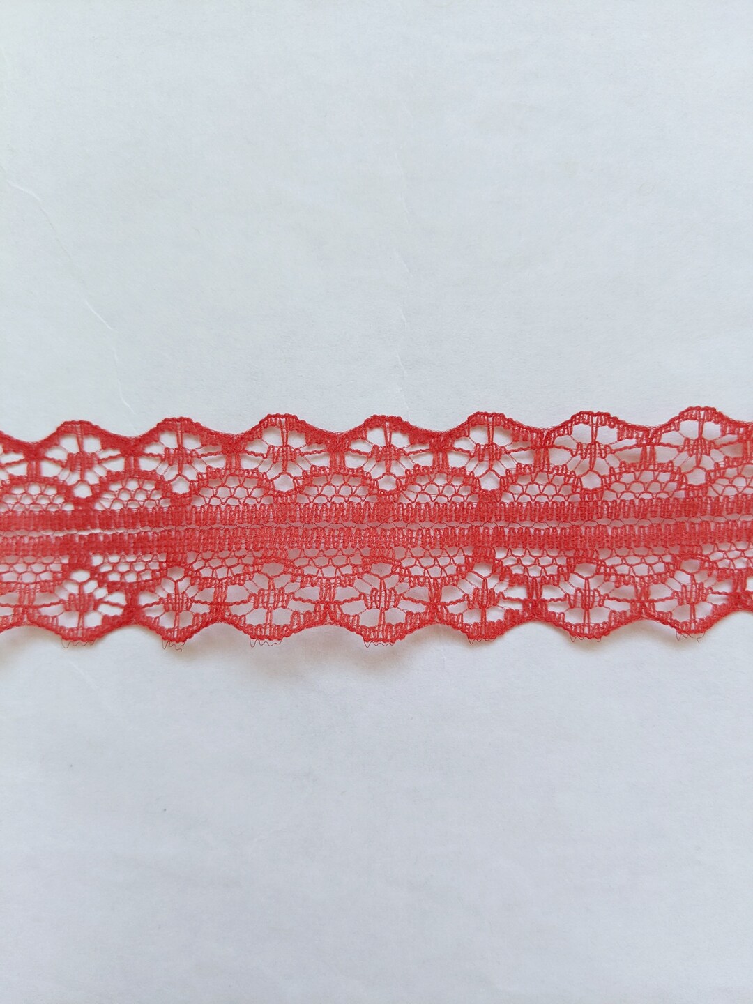 10 Yards of Red Lace Trim/ 10 Yards of Red Lace Ribbon 1.1" (2.8 Cm) - Etsy