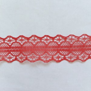 Red Lace Trim - Etsy