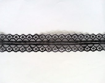 Black Lace Trim | Etsy