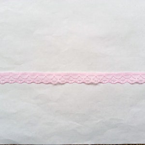 10 Yards of Half Inch Light Pink Lace Ribbon/ 10 Yards of 1/2 Inch ...