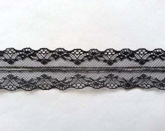Black Lace Trim | Etsy