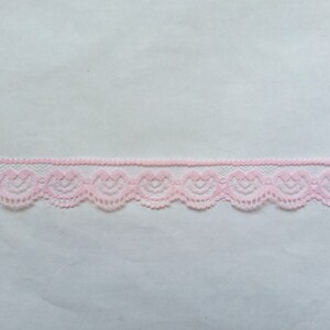 10 Yards of Pink Lace Trim/ 10 Yards of Pink Lace Ribbon approx. 2.2 Cm ...