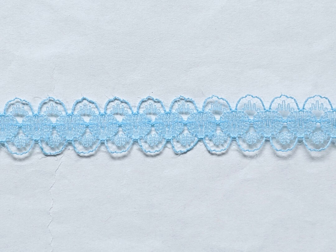 10 Yards of Light Blue Lace Trim/ 10 Yards of Baby Blue Lace Ribbon ...