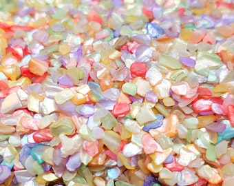 Sky Blue Freshwater Shell Flakes, 5g Mosaics, Nails, Jewelry Making ...