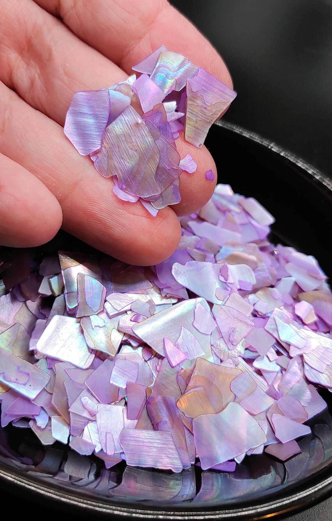 5g Purple Abalone Paua Shell Slices. Arts and Crafts Nail - Etsy