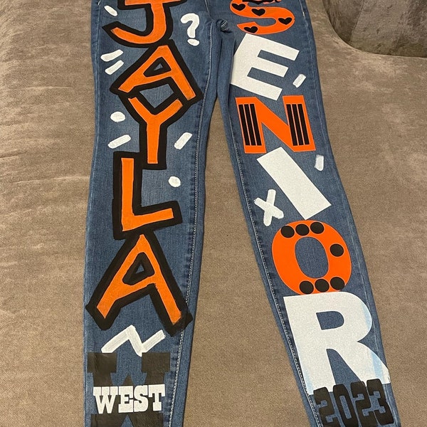 Custom Jeans - Etsy