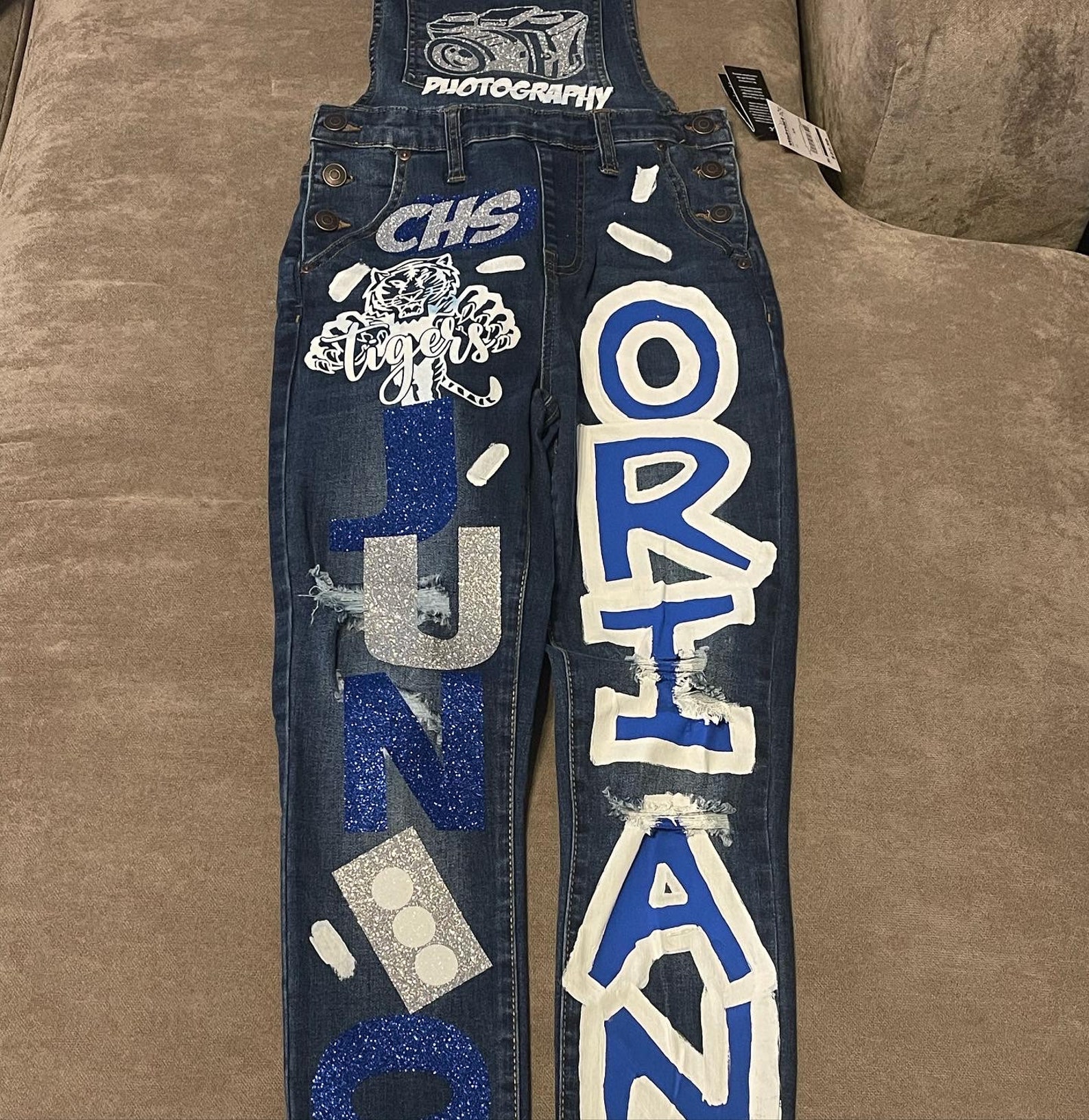 Extra Bling Custom Overalls - Etsy