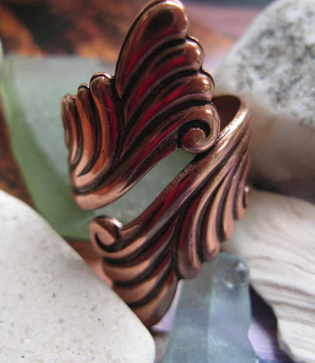 Adjustable Solid Copper Ring 5388C - Etsy