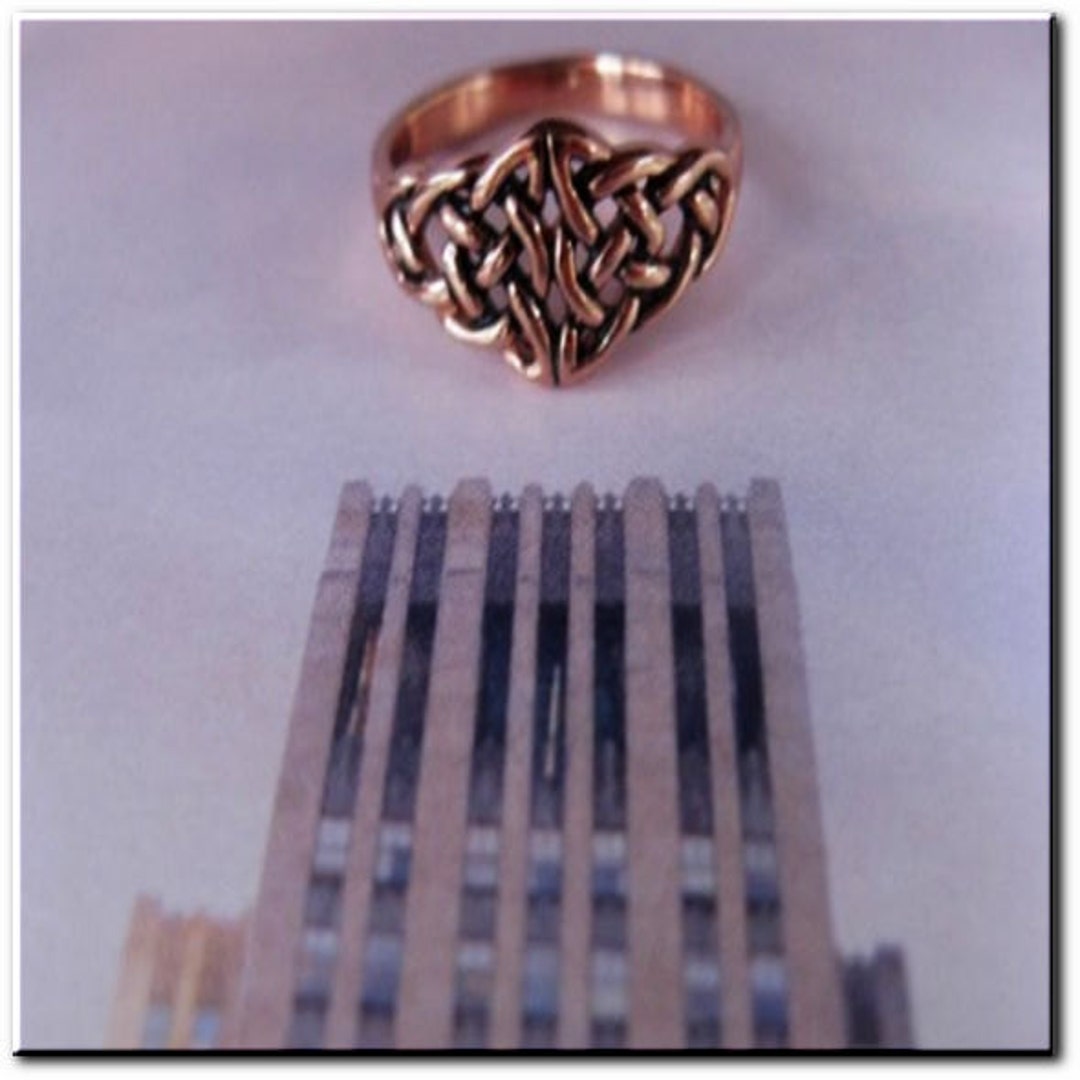 Solid Copper Celtic Band Ring CTR1764 Available in Sizes 4 to 10 Very ...