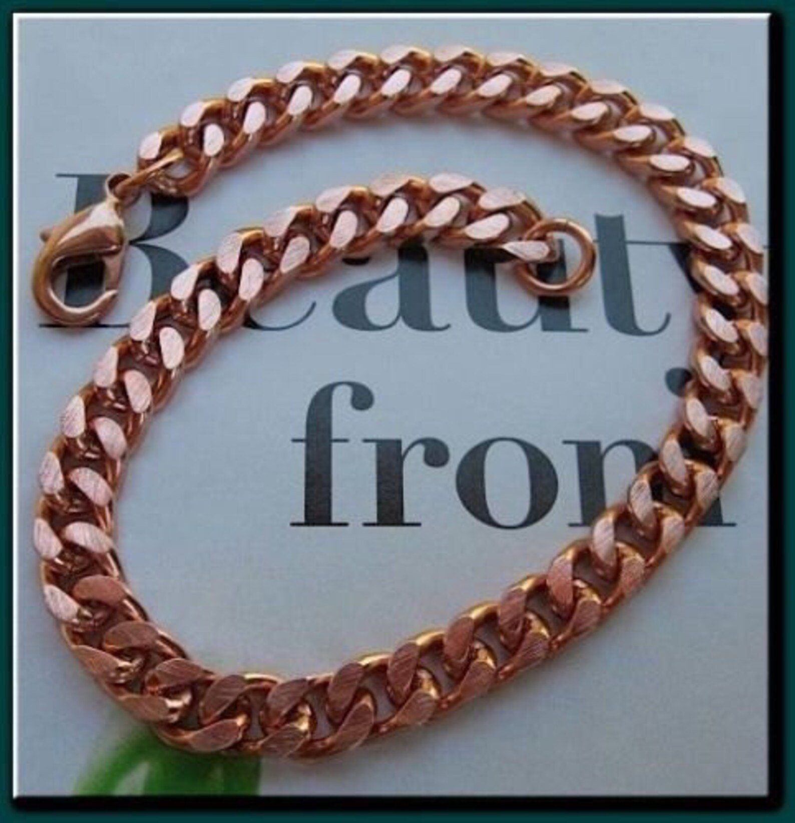 Copper Anklet CA651G 1/4 of an Inch Wide. Available in 8 | Etsy