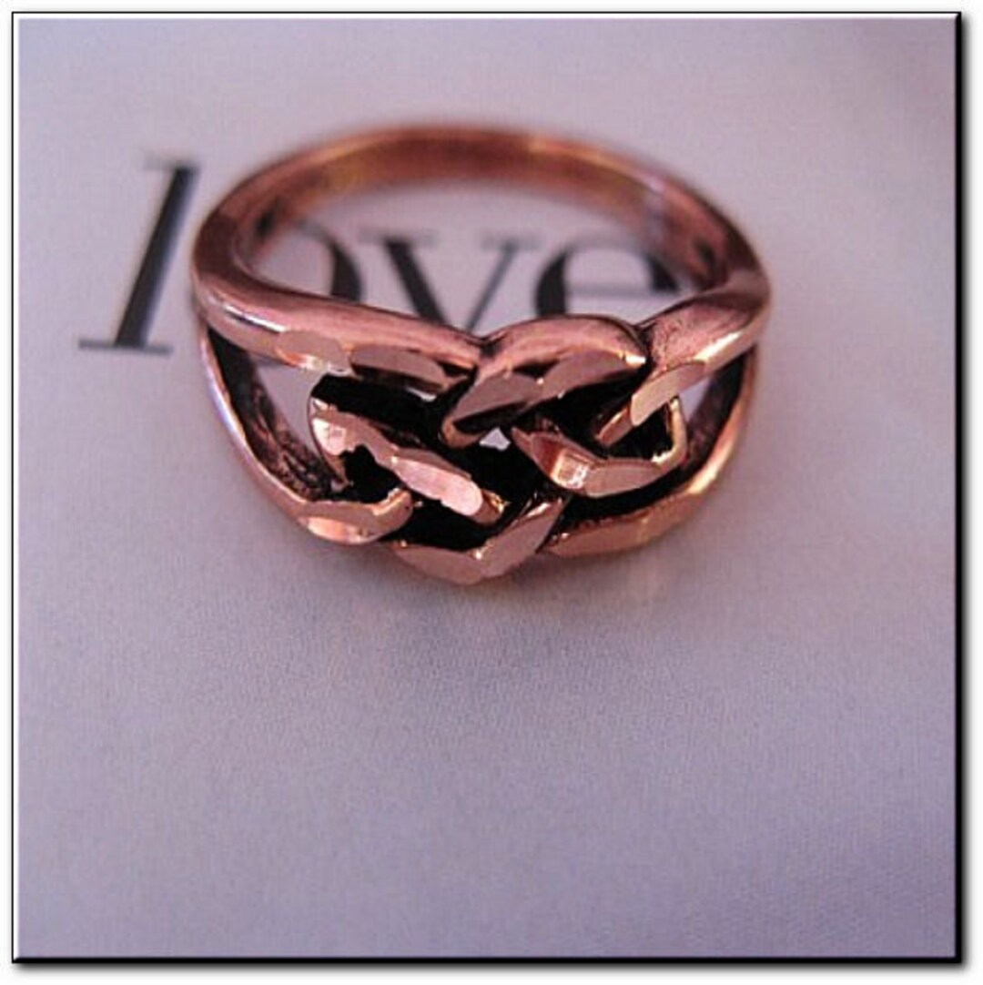 Solid Copper Celtic Band Ring 016 Available in Sizes 5 to - Etsy