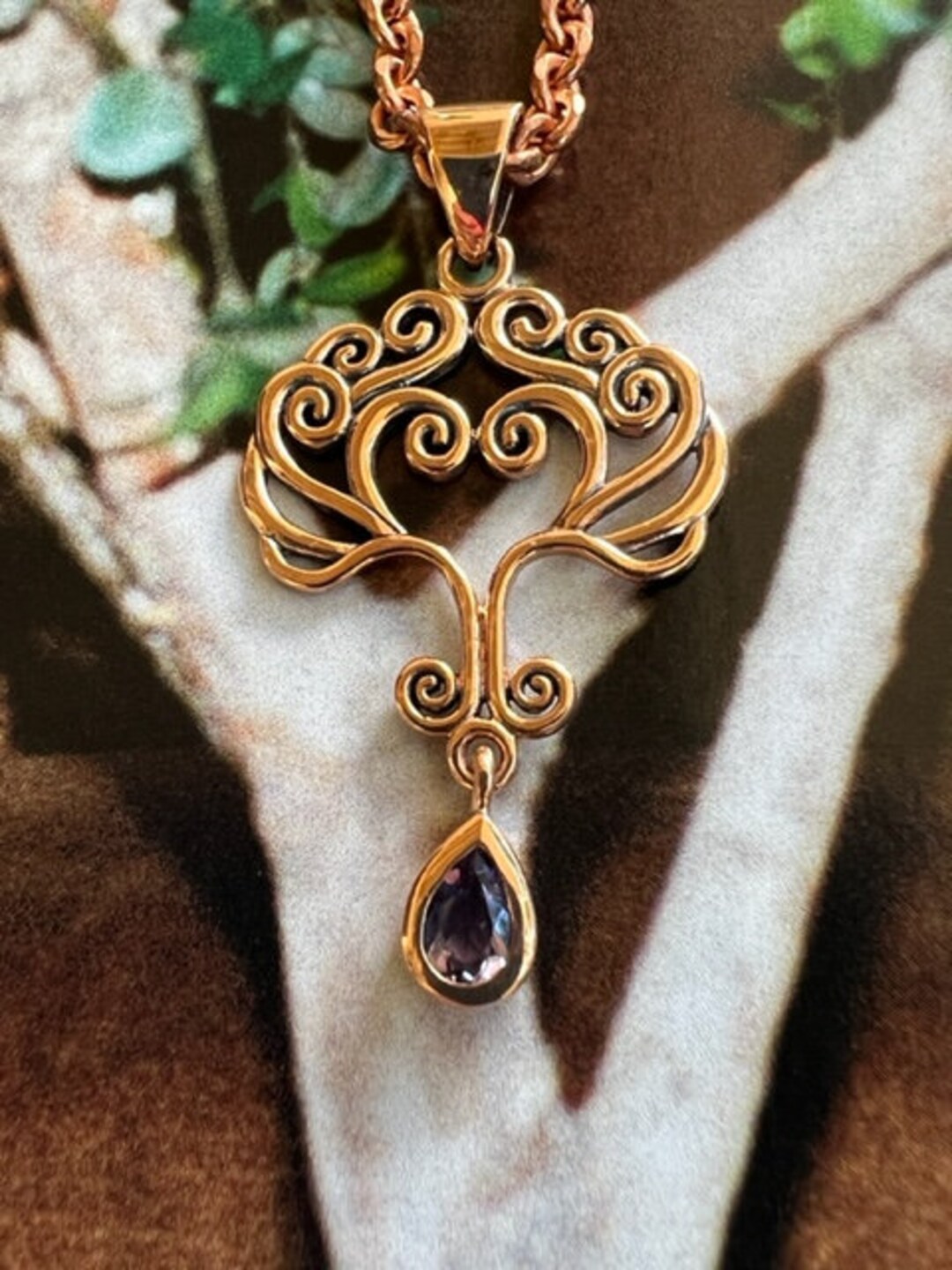 Solid Copper Pendant and Chain Set and 20 Inch Solid Copper Chain Set ...