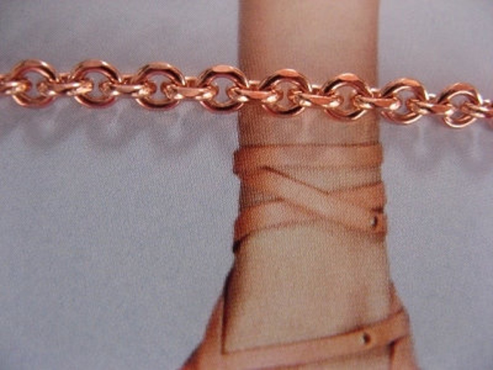 Solid Copper Anklet CA105G 1/8 of an Inch Wide. Available | Etsy