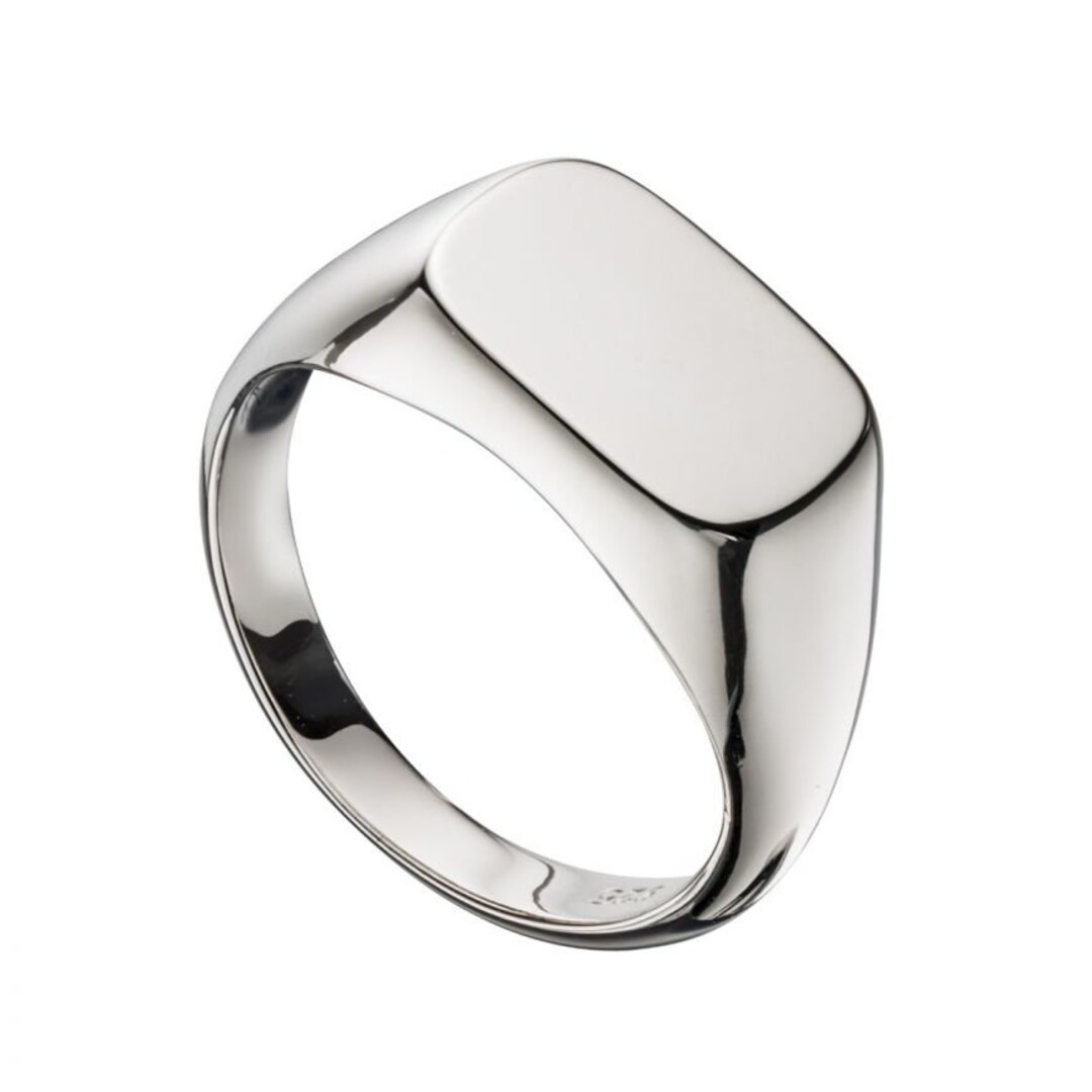 Mens Solid Silver Classic Signet Ring Sizes Pup to Z1 Available - Etsy