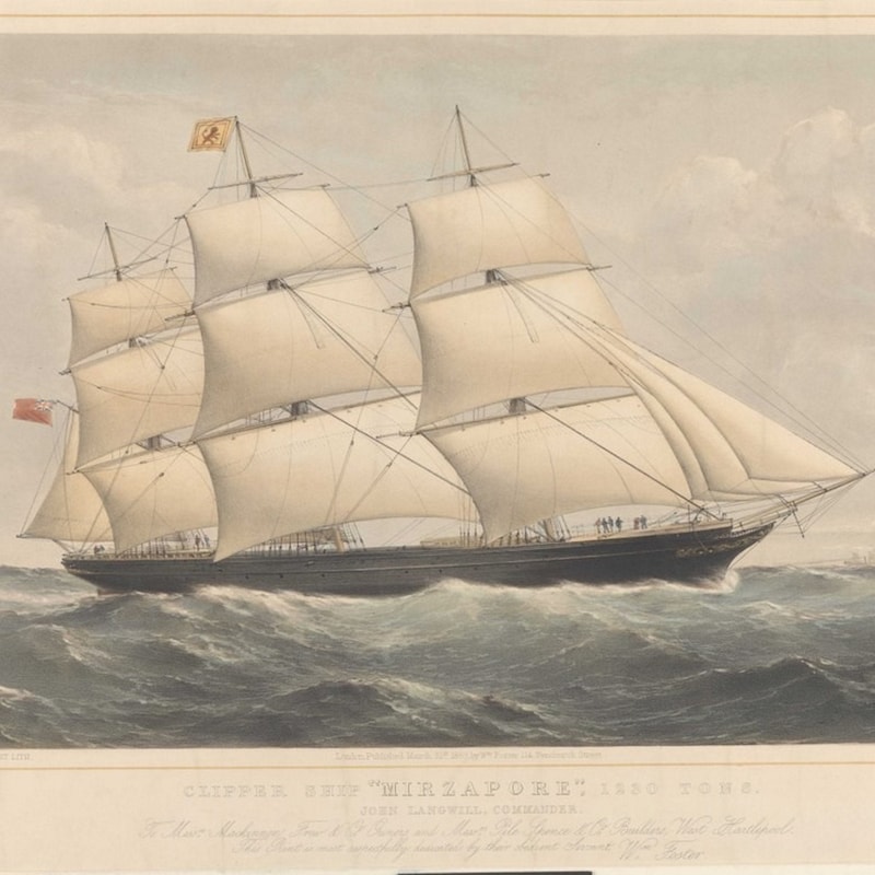 Clipper Lithograph - Etsy