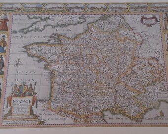 Antique Map Reprint 1989 Large Poster Print Home Decor - Etsy