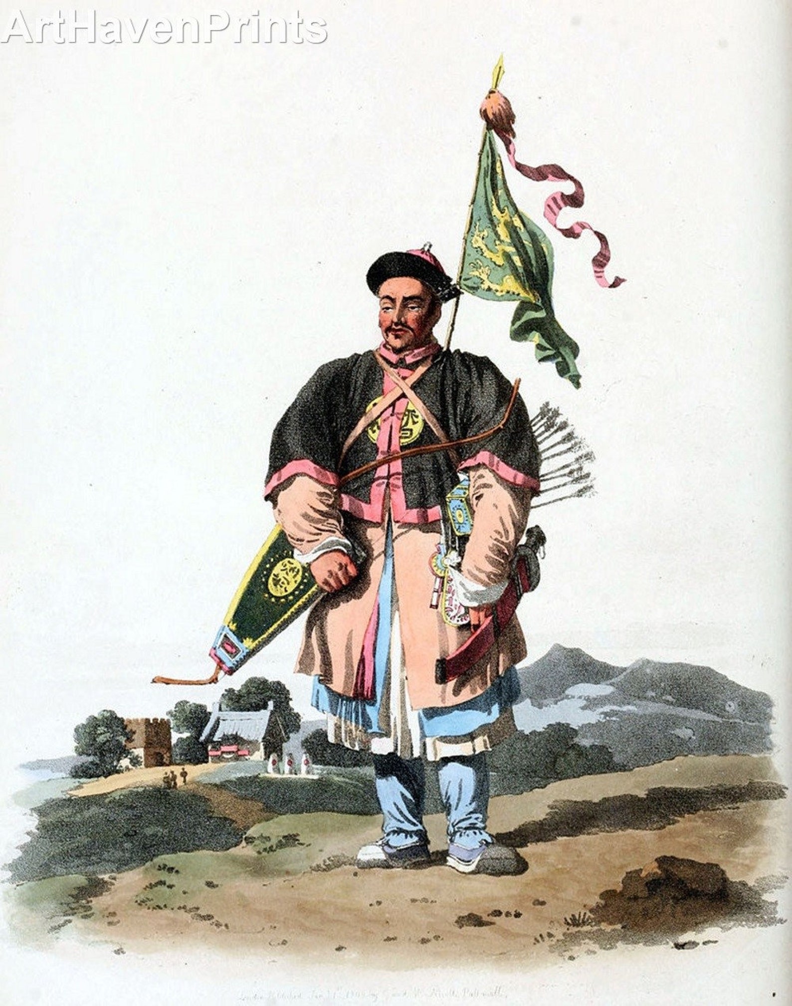 Chinese Prints, Collection of 50 Vintage Chinese Prints by William ...